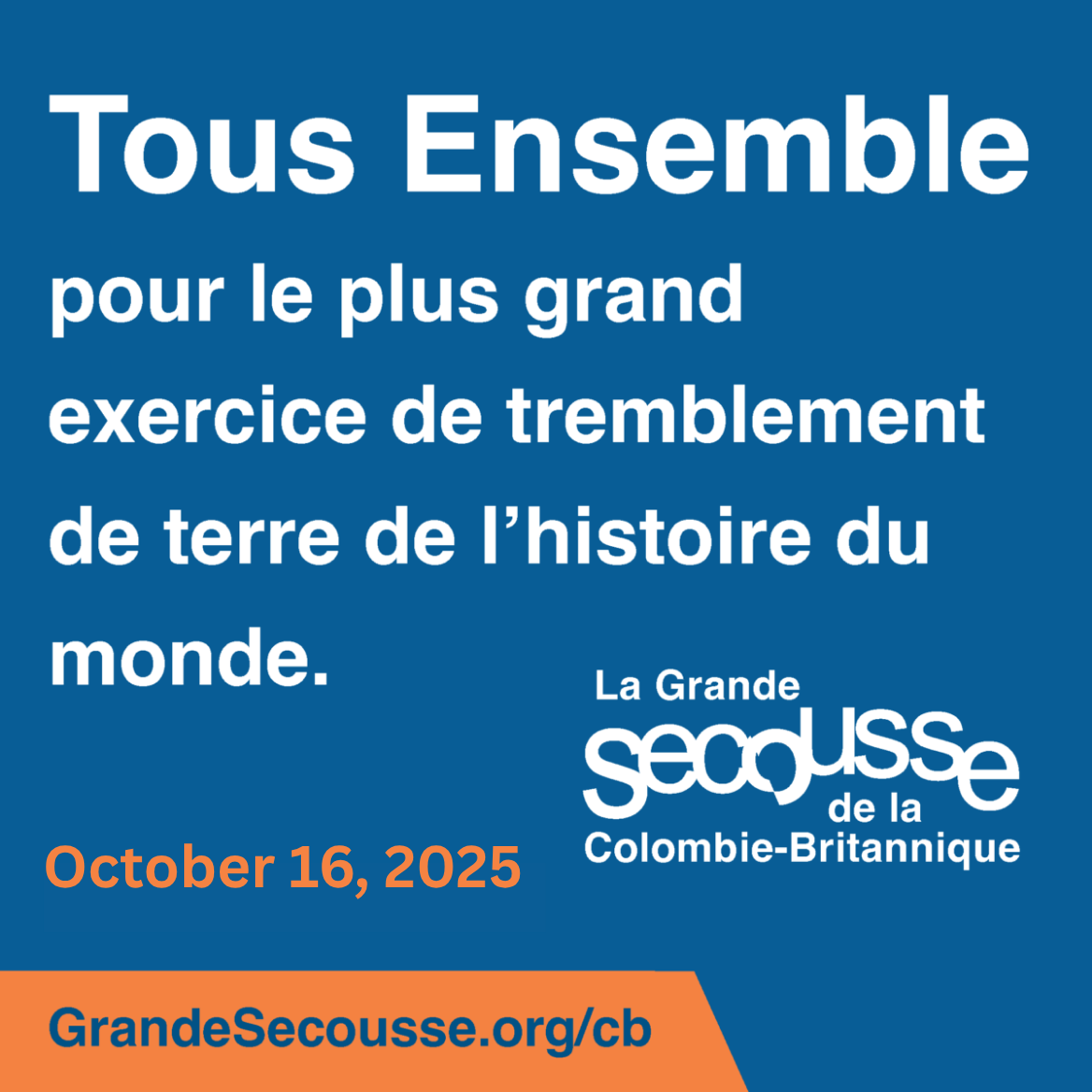 Shake Out BC | Posters & Printables | British Columbia ShakeOut Canada